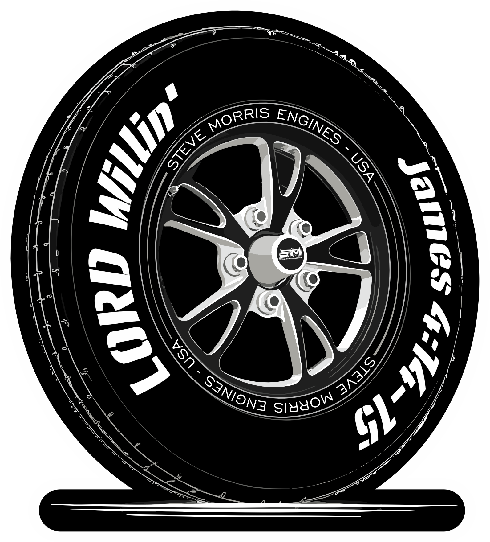 Lord Willn' 4" Decal – STEVE MORRIS ENGINES MERCH STORE