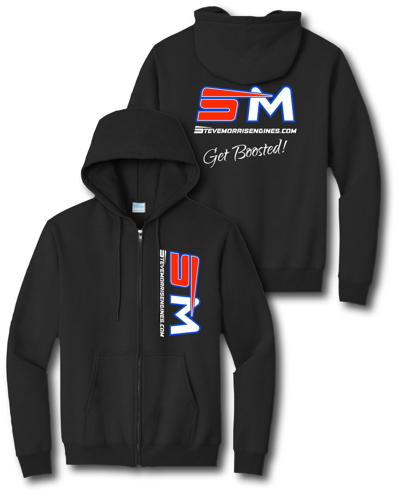 SM Logo Zip Up Hoodie – STEVE MORRIS ENGINES MERCH STORE